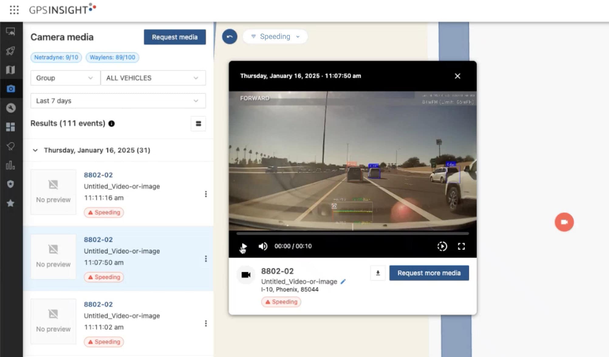 Camera Media Library • GPS Insight
